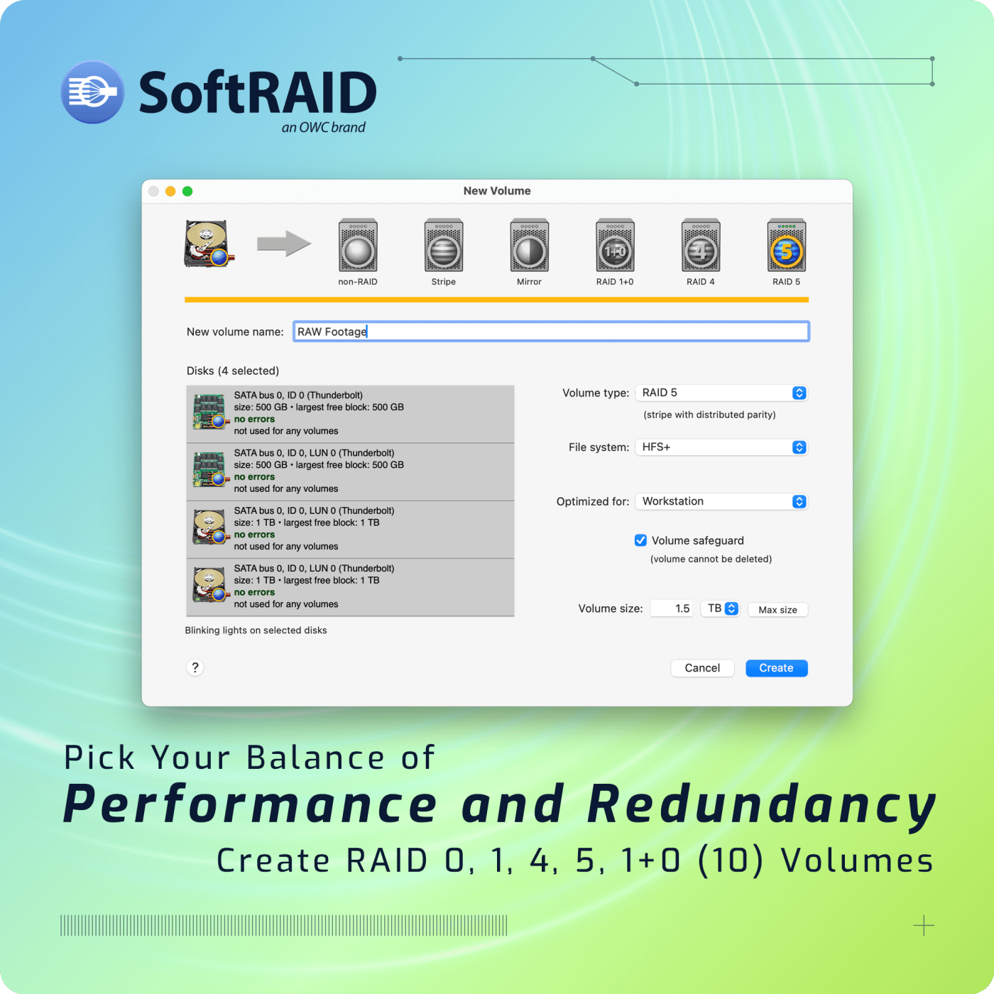 OWC SoftRAID for Mac and Windows