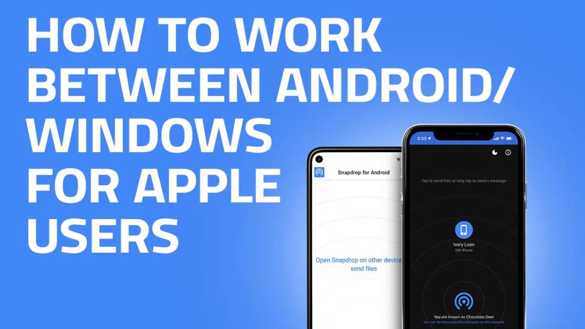 How to Work Between Android/Windows for Apple Users — Snapdrop: Airdrop ...