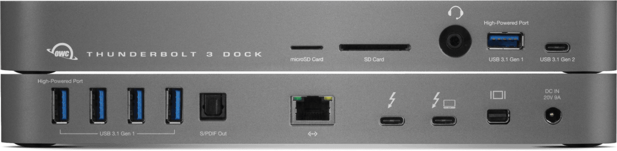 OWC 14-Port Thunderbolt Dock with Cable - Space at OWC 14-Port Thunderbolt Dock with Cable - Space at